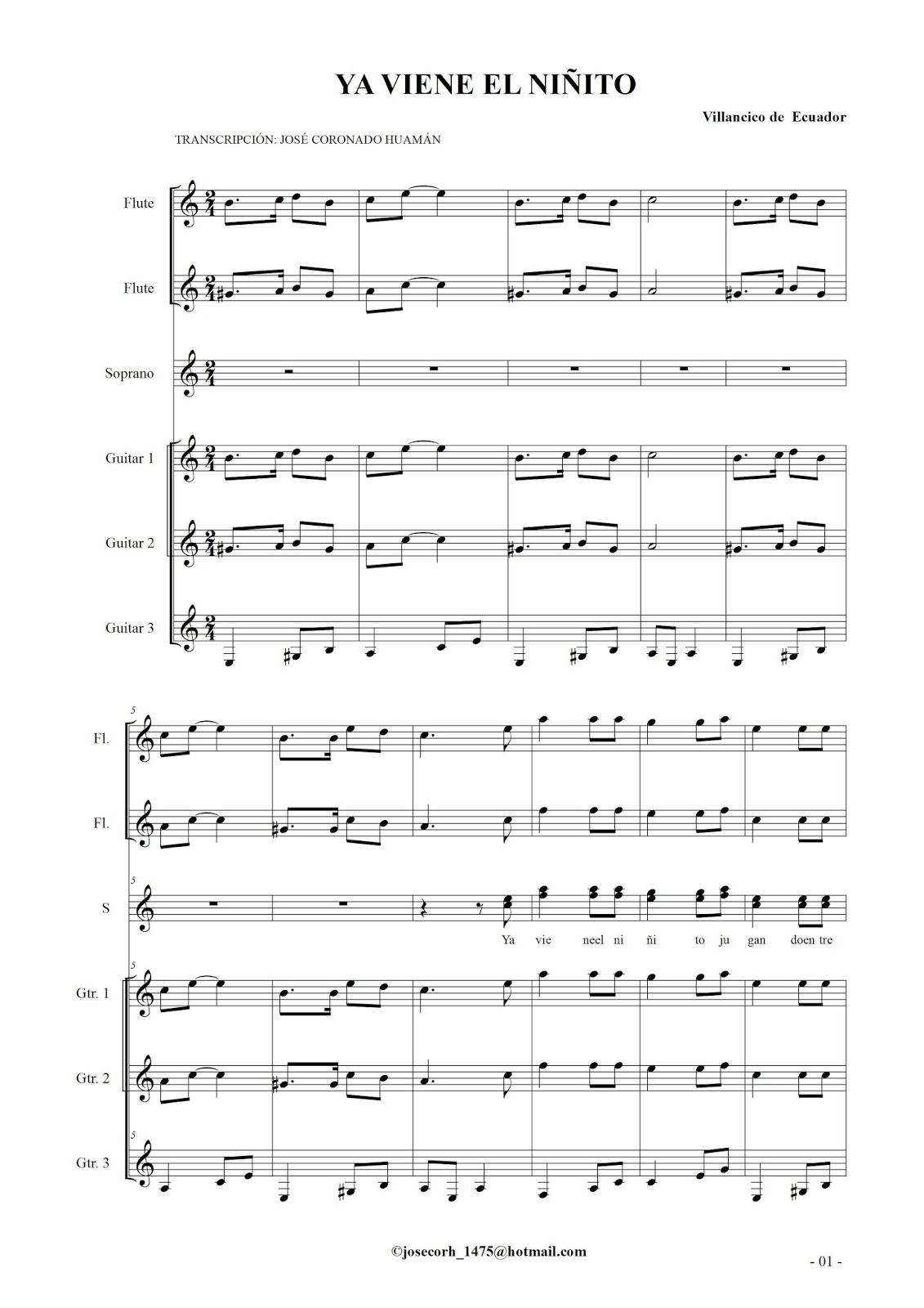 MÚSICA Y PARTITURAS JOSECOR: VILLANCICOS & CANCIONES NAVIDEÑAS