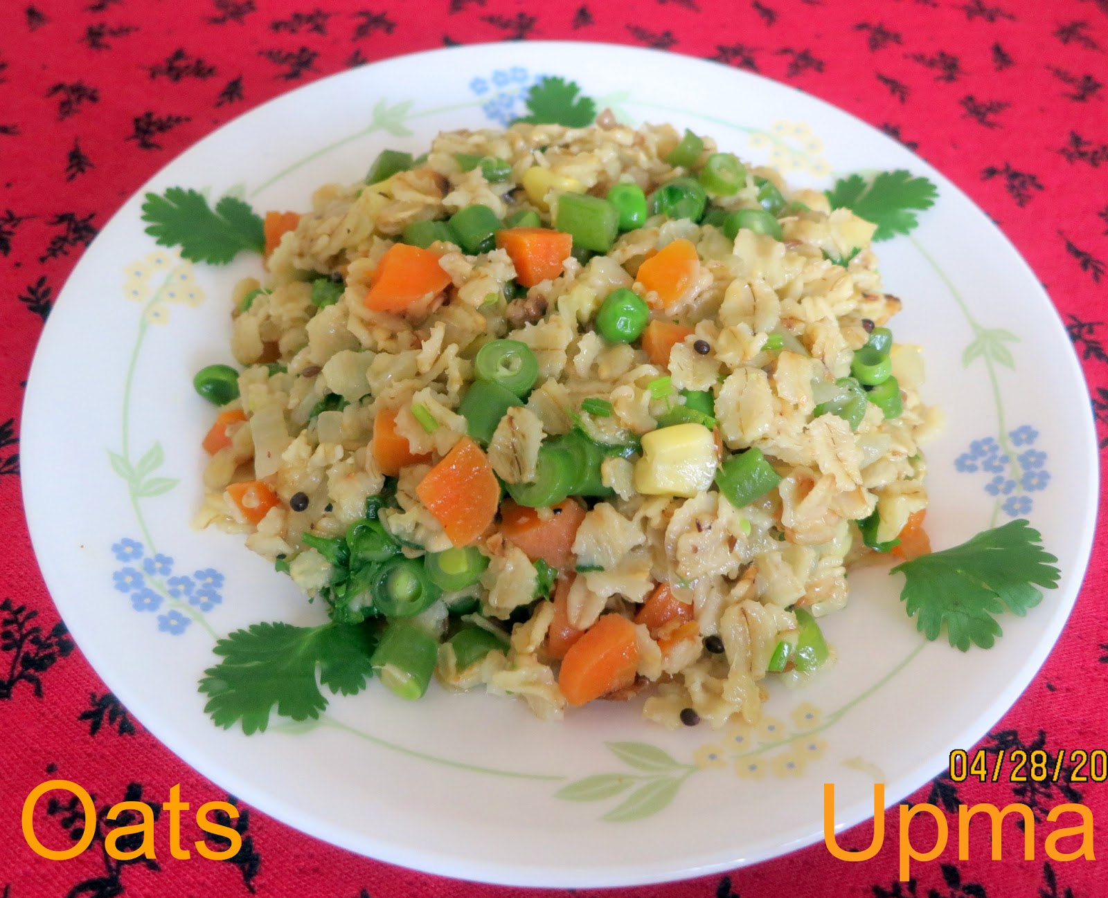 Simply Delicious: Oats Upma with vegetables