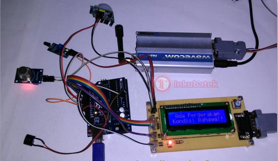 Tutorial Proyek Arduino Ke 9 Sistem Keamanan Rumah Berbasis Sms ~ Arduino Projek