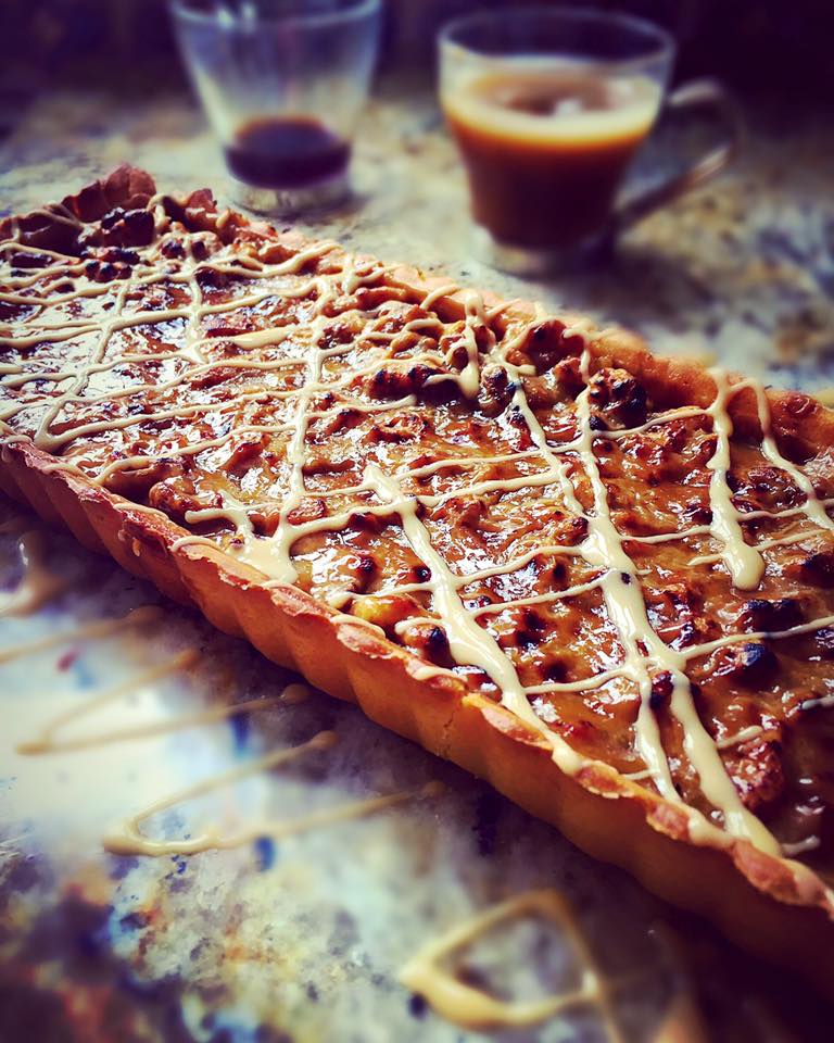 Jo's Blue AGA: Coffee & Walnut Tart