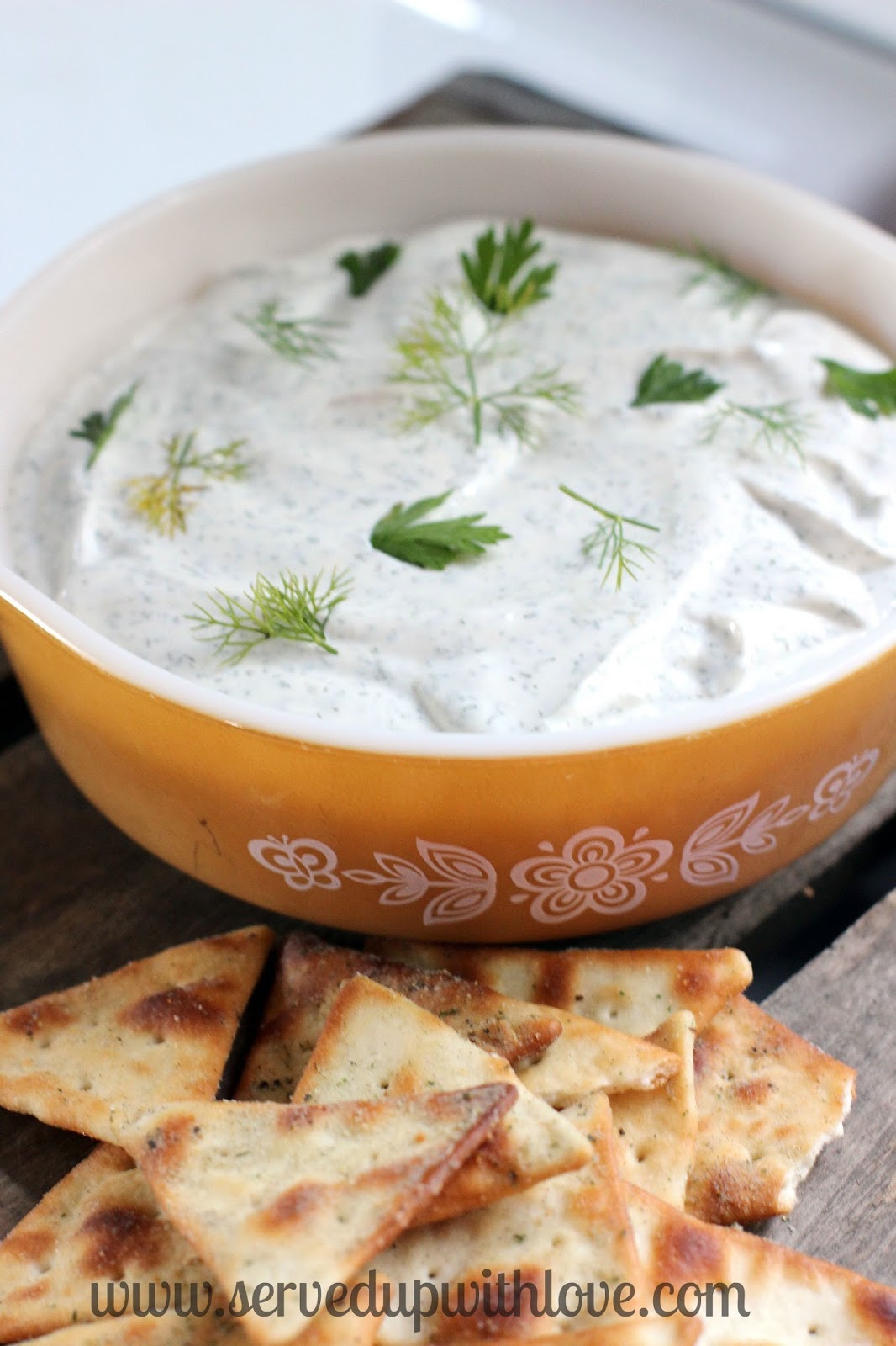 Garden Fresh Dill Dip | Served Up With Love