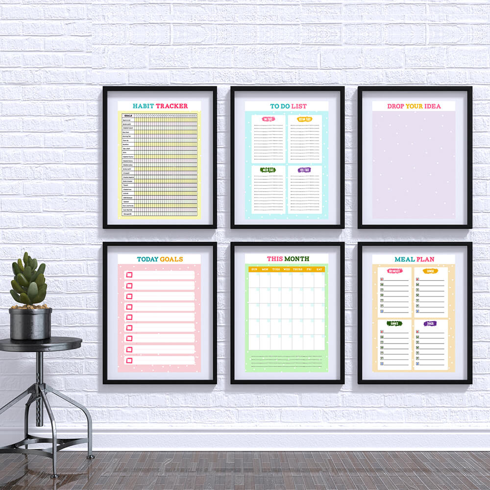 FREE Printable Productivity Board | wuffy family