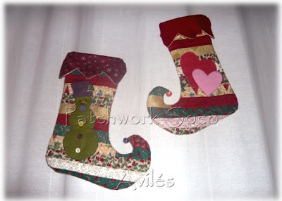 Patchwork Soco: Decoración navideña vertical