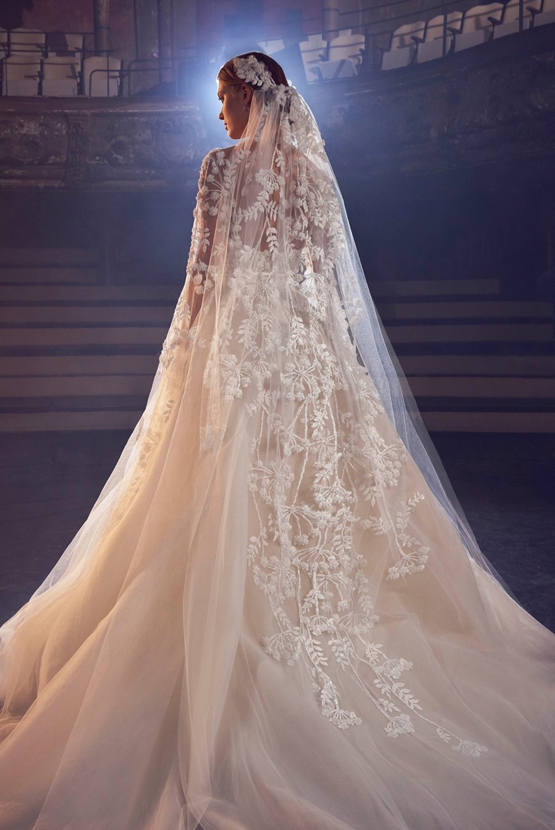 Elie Saab Bridal Fall 2018 is a fusion of classic and modern patterns
