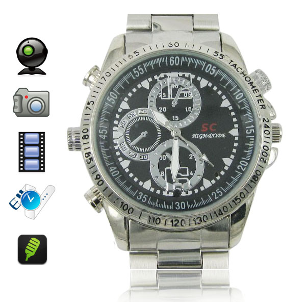 4GB HD DVR Watch-Digital Video Watch with Hidden Camera - Spy Gadgets