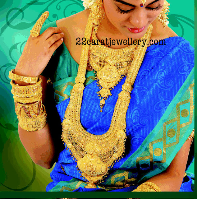 Models in Gold Rani Haram, Kasula Peru and Lavangam Mala - Jewellery ...