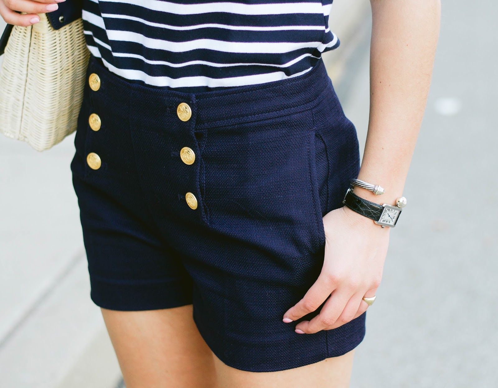 Summer Wind: Nautical Navy + White Striped Outfit