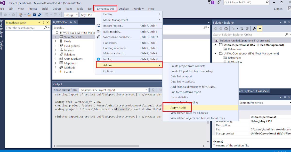 How to view the installed hotfixes in Dynamics 365?