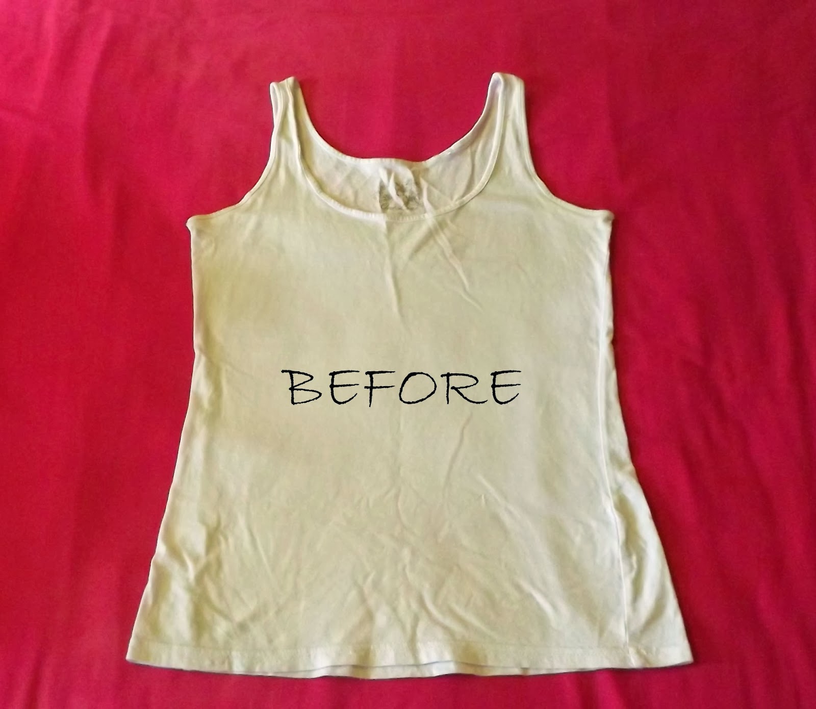 Refashioning Tank Top | Nina Mia's DIY