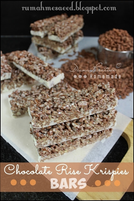 Welcome to Teawe's blog: Chocolate Rice Krispies Bars