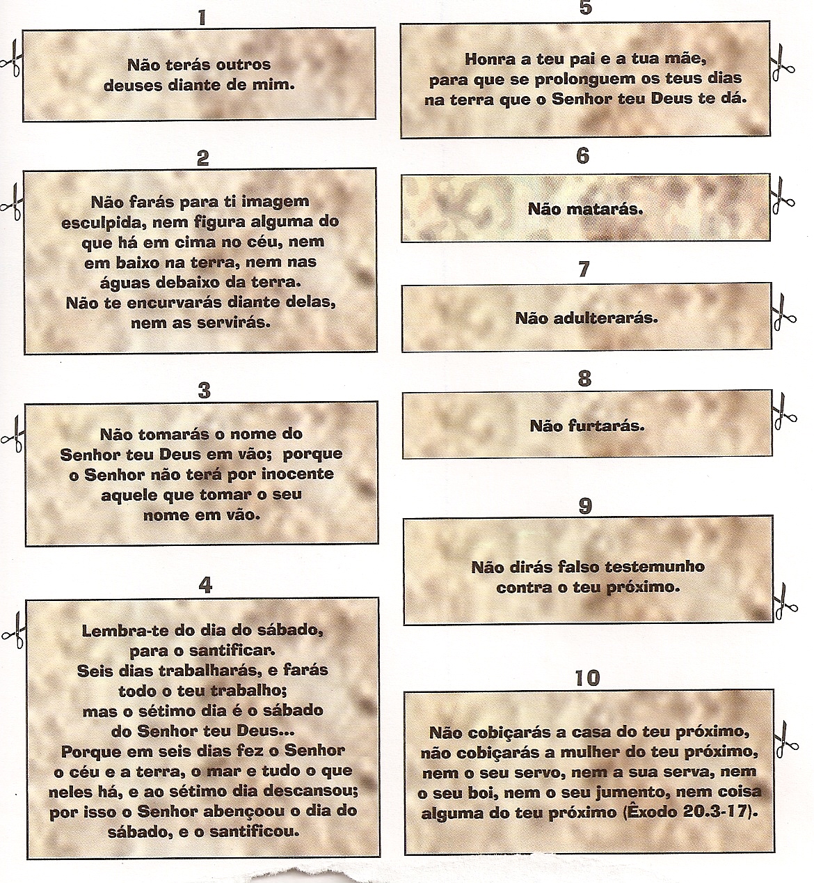 Atividades Sobre Os 10 Mandamentos - NAZAEDU