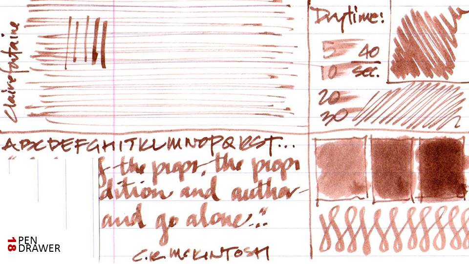 Ink Review: Sepia by Platinum | 18 PEN DRAWER