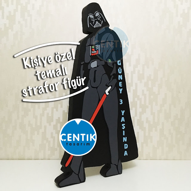 Çentik Tasarım - Strafor parti dekorları: Star Wars temalı doğum günü ...