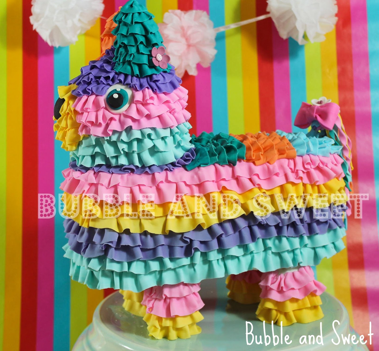 Bubble and Sweet: Pinata Rainbow Ruffle cake - the Ultimate Smash cake ...