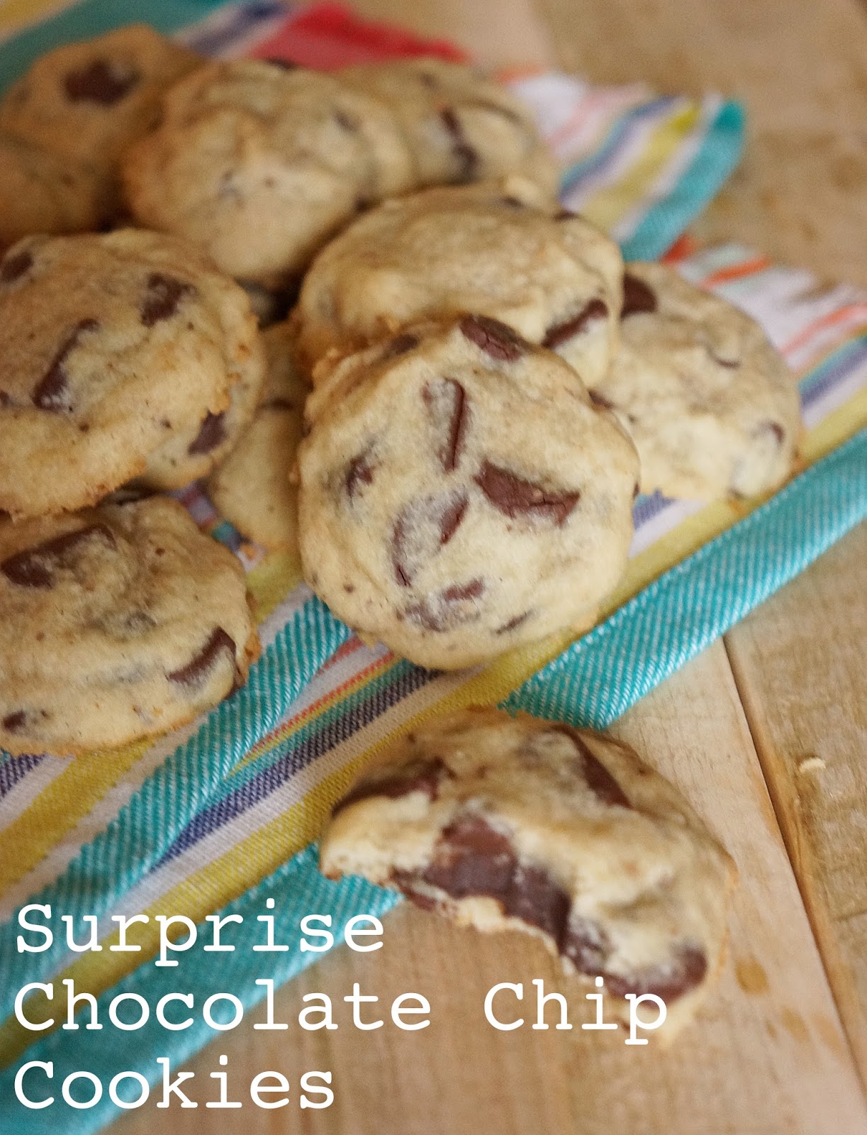 Surprise Chocolate Chip Cookies - total time 1 hour - Alley's Recipe Book
