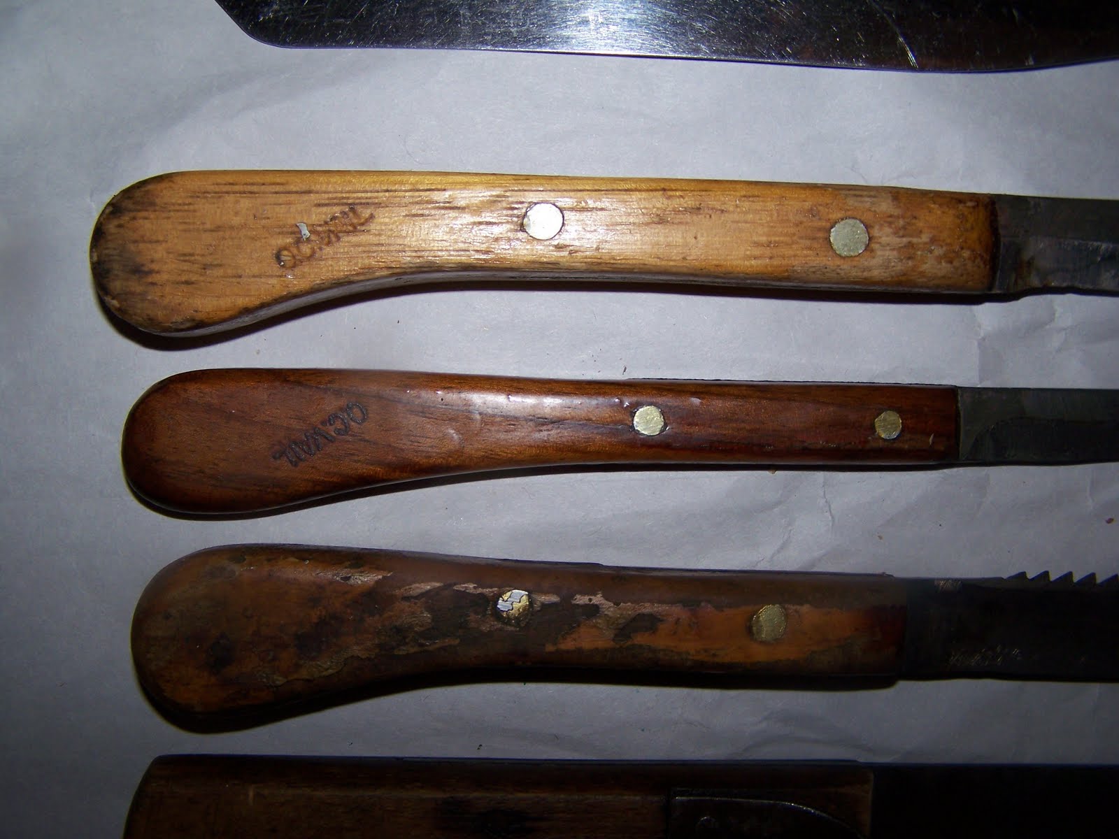 My Kitchen: Owen Sound Thrift Shop - Carbon Steel Vintage Kitchen Knives