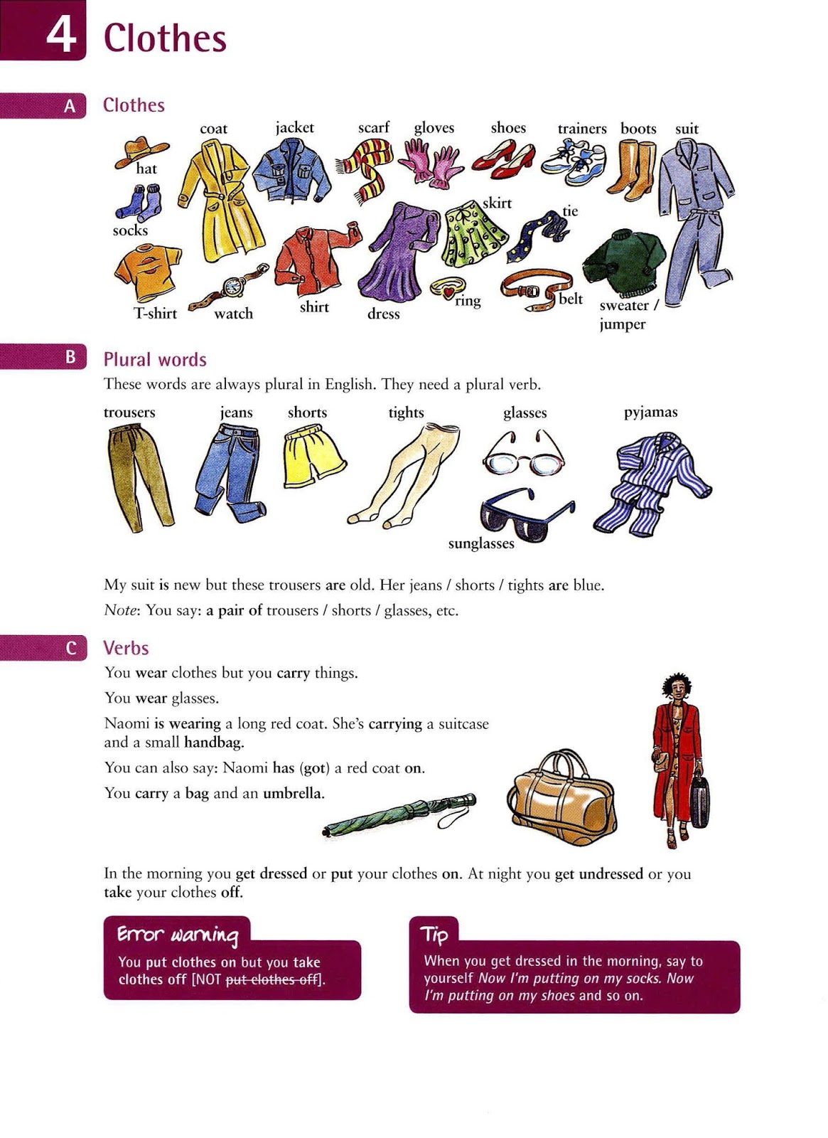 Vocabulary | Clothes | Ropas | Elementary
