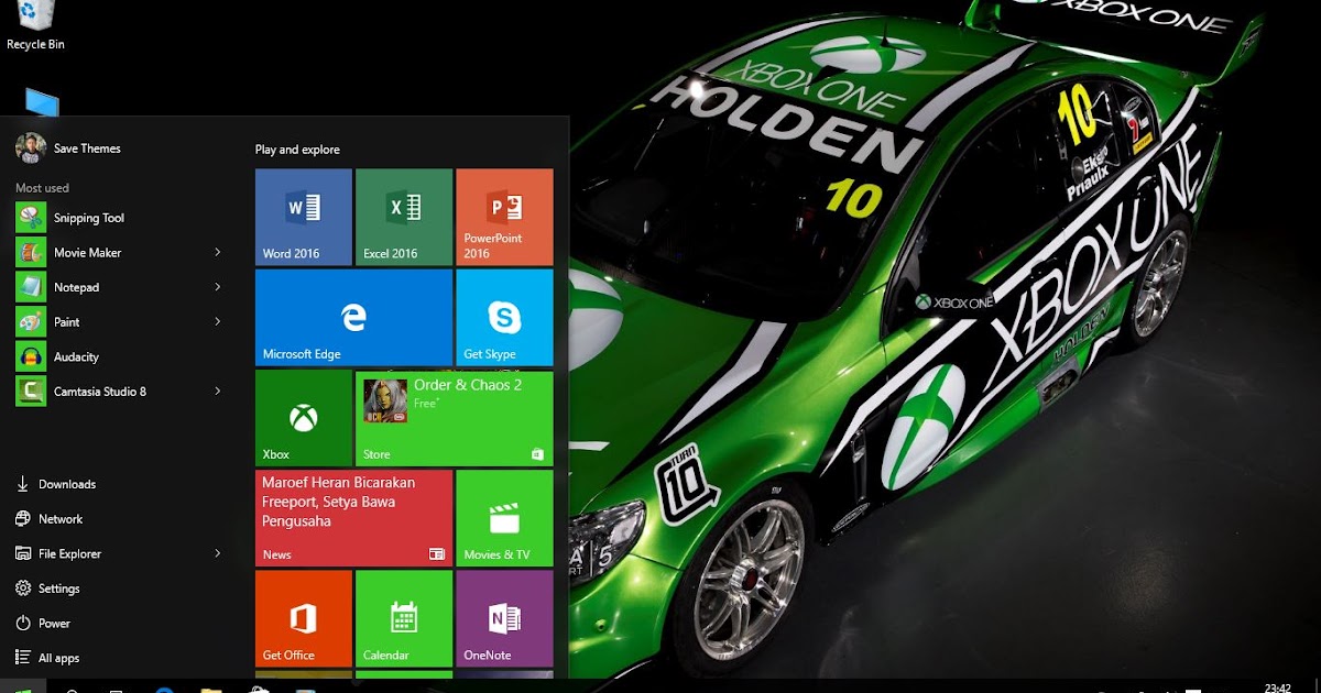 Xbox One Racing Theme For Windows 7/8/8.1 And 10 - Save Themes