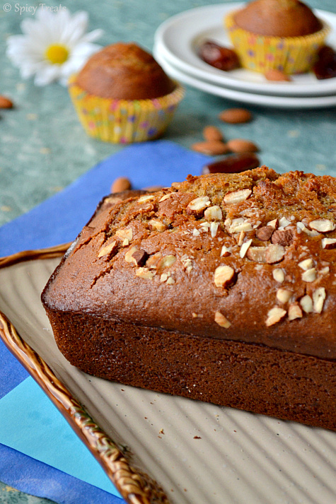 Spicy Treats: Dates Cake / Eggless Dates Cake / Dates Loaf Cake