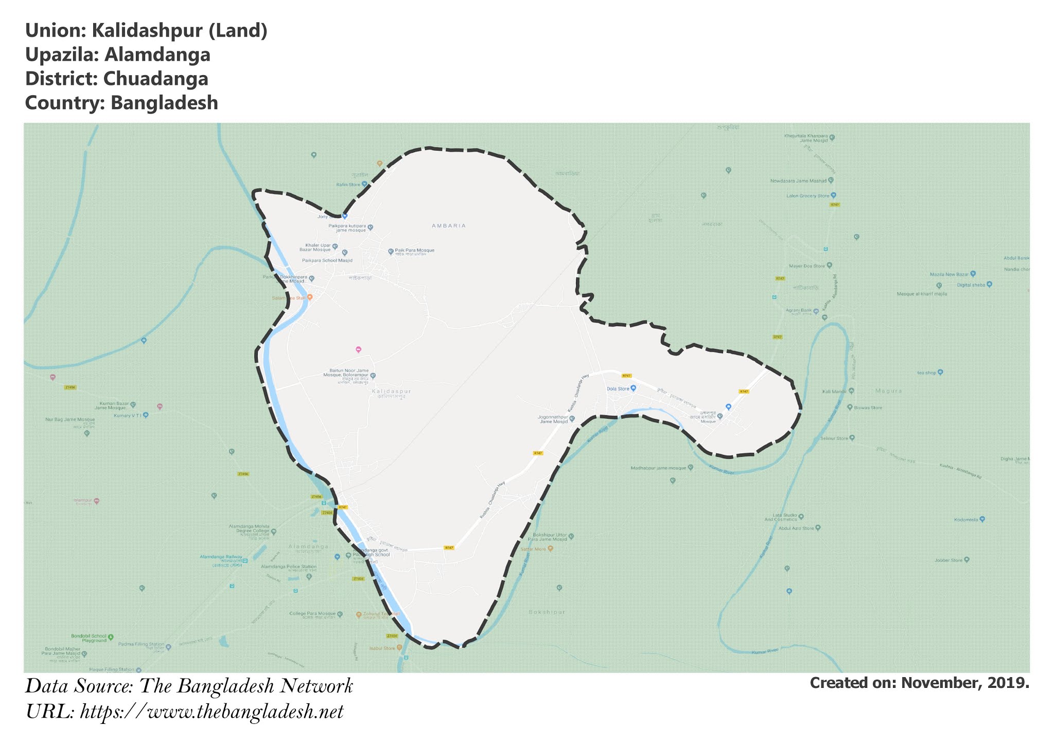 Kalidashpur Union, Chuadanga
