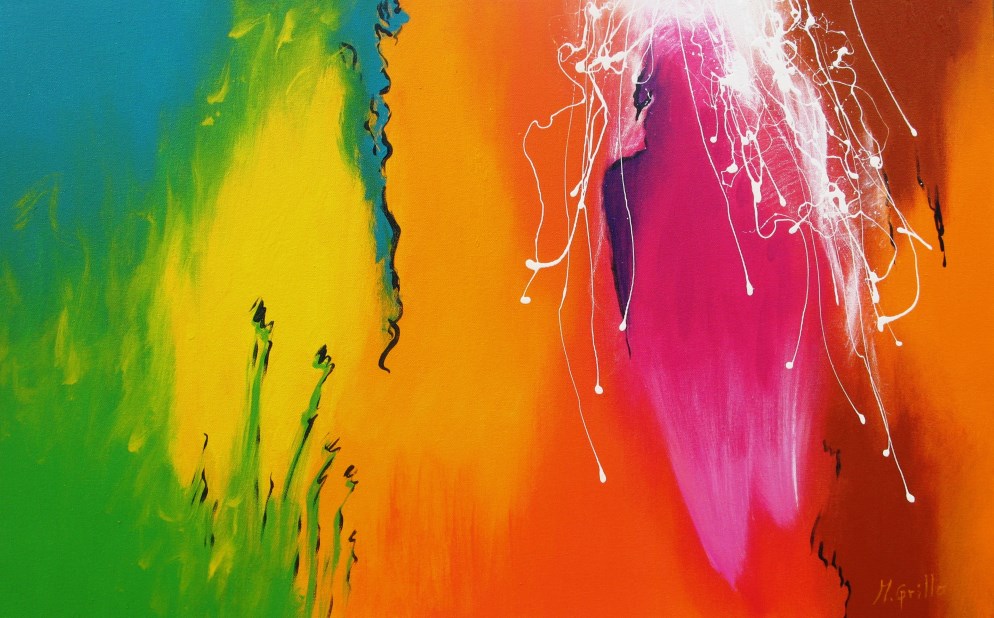 El arte es su máxima expresión : Cuadros Abstractos al Óleo Modernos; Morales Grillo, Colombia