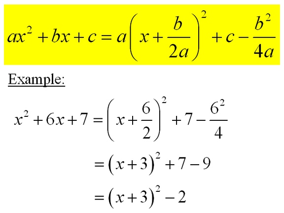 Completing the Square | Doktor Nombor