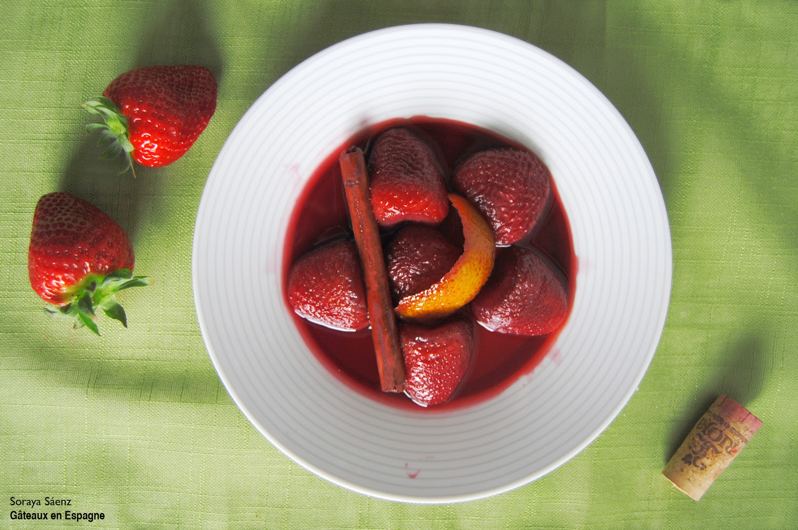GÂTEAUX EN ESPAGNE: Recette de dessert: des fraises au vin rouge Rioja