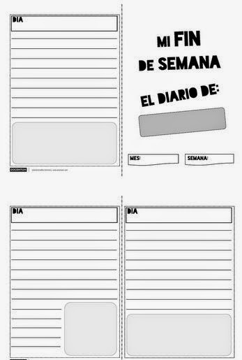 "Somos de 3ºC". Delgado Dorrego. : Taller de redacción: "Mi fin de semana"