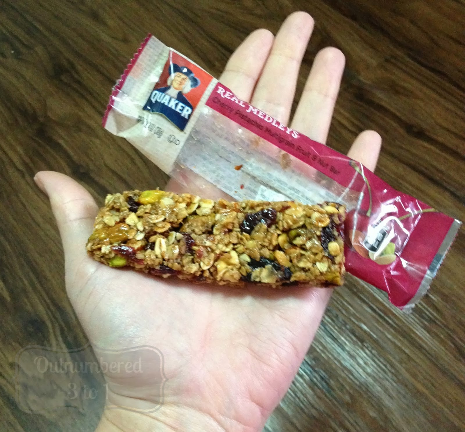 Quaker Oats Real Medley Bars Review + Giveaway - Outnumbered 3 to 1