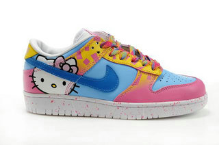Hello Kitty Shoes Nike Dunk SB Cute Shoes For Girls | Rainbow nike ...