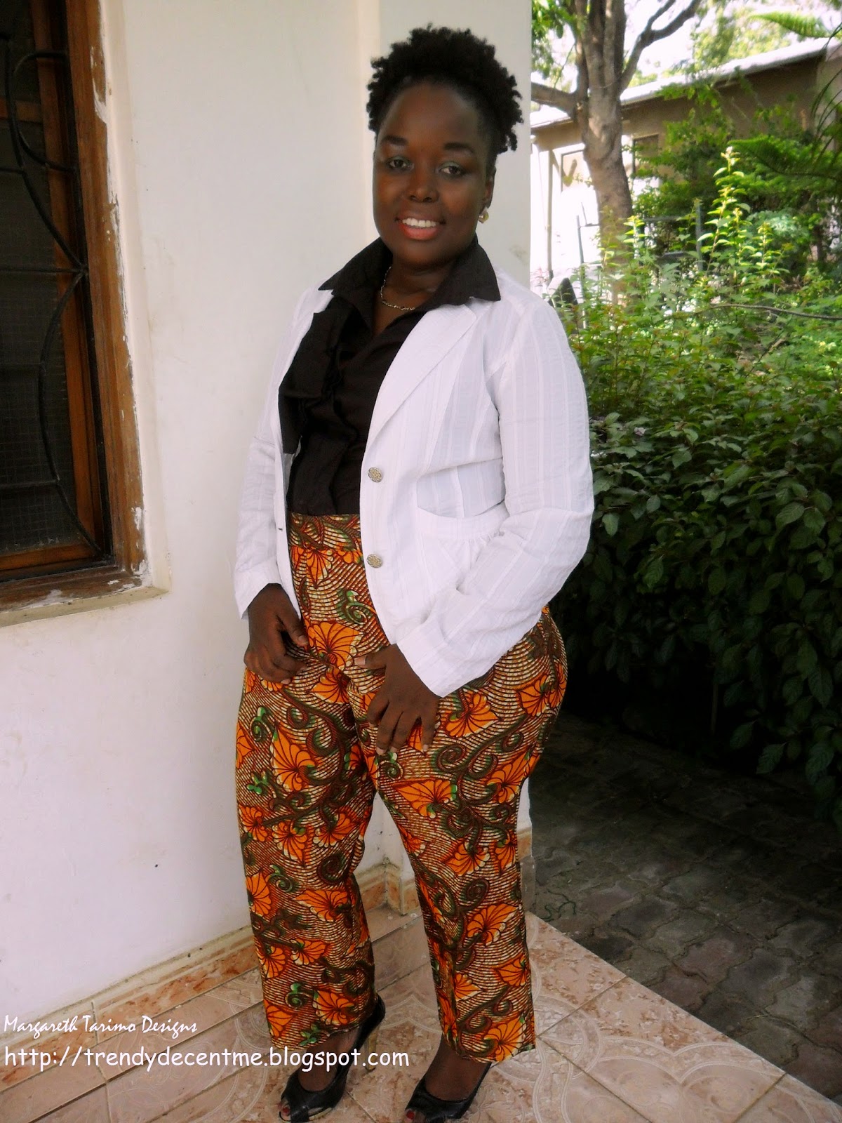 TrendyDecentMe!: Kitenge Ndani Ya Suruali Na Margareth Tarimo