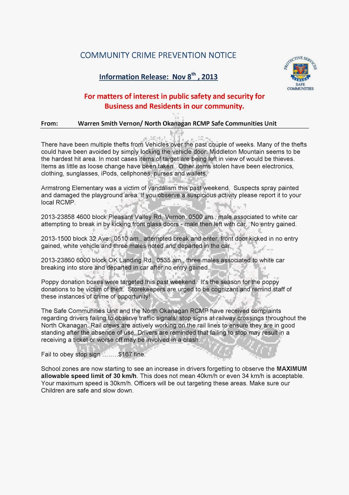 What Is A Prevention Notice at James Madrigal blog