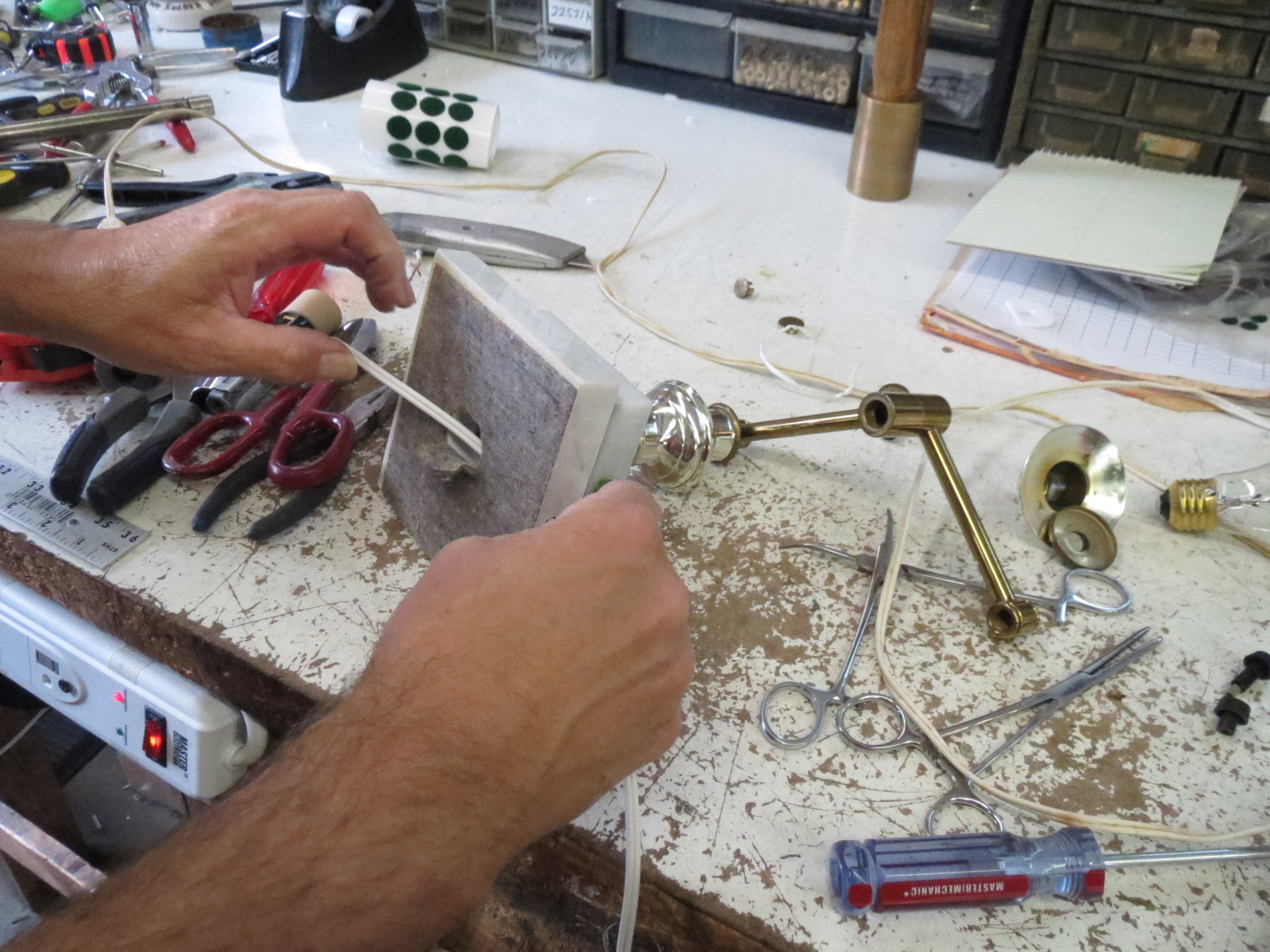 Lamp Parts and Repair | Lamp Doctor: Swivel Arm Table Lamp with Turn ...