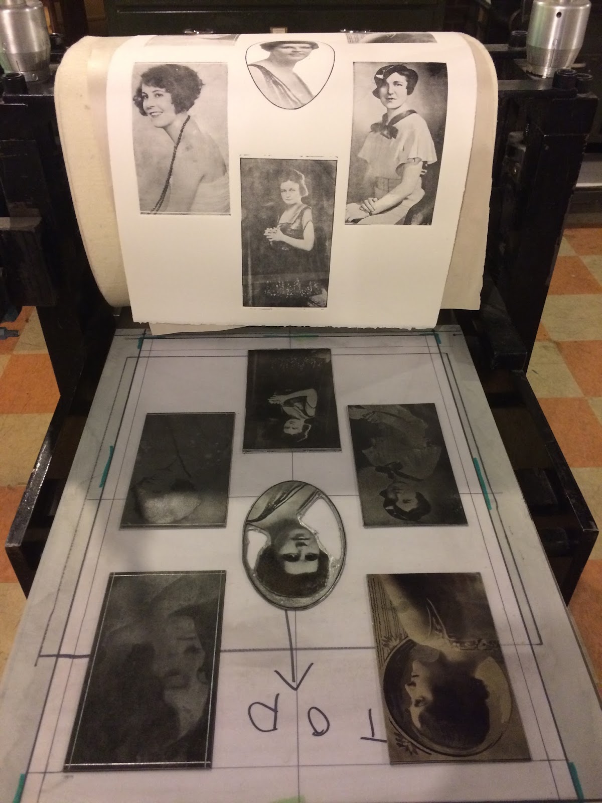 Hell Roarin' Residency : Vintage halftone portrait plates