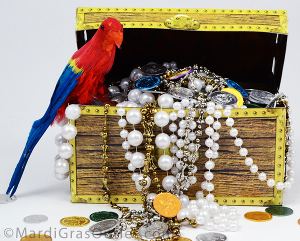 Party Ideas by Mardi Gras Outlet: Pirate Treasure Chest Centerpiece