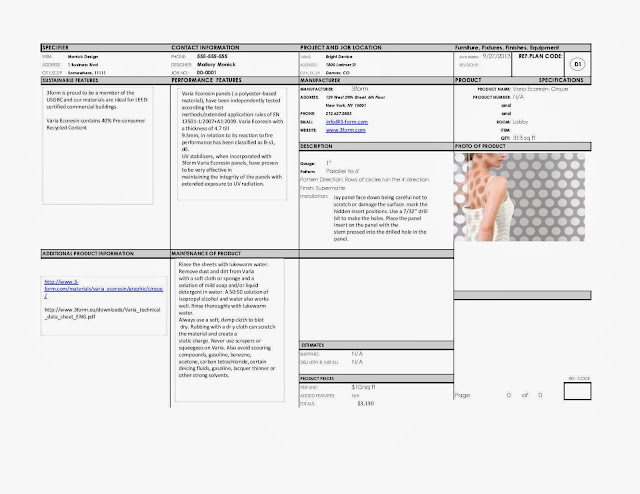 Interior Design by Mallory: Spec Sheets and Enlarged Plans