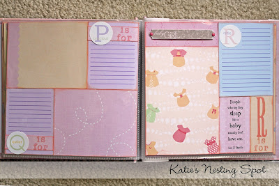 Katie's Nesting Spot: Baby's ABC Scrapbook