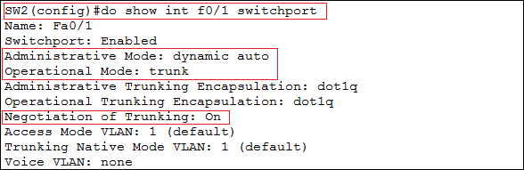 Cisco DTP (Dynamic Trunking Protocol) Negotiation