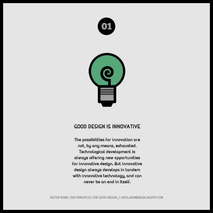 Dieter Ram’s 10 Principles of Good Design