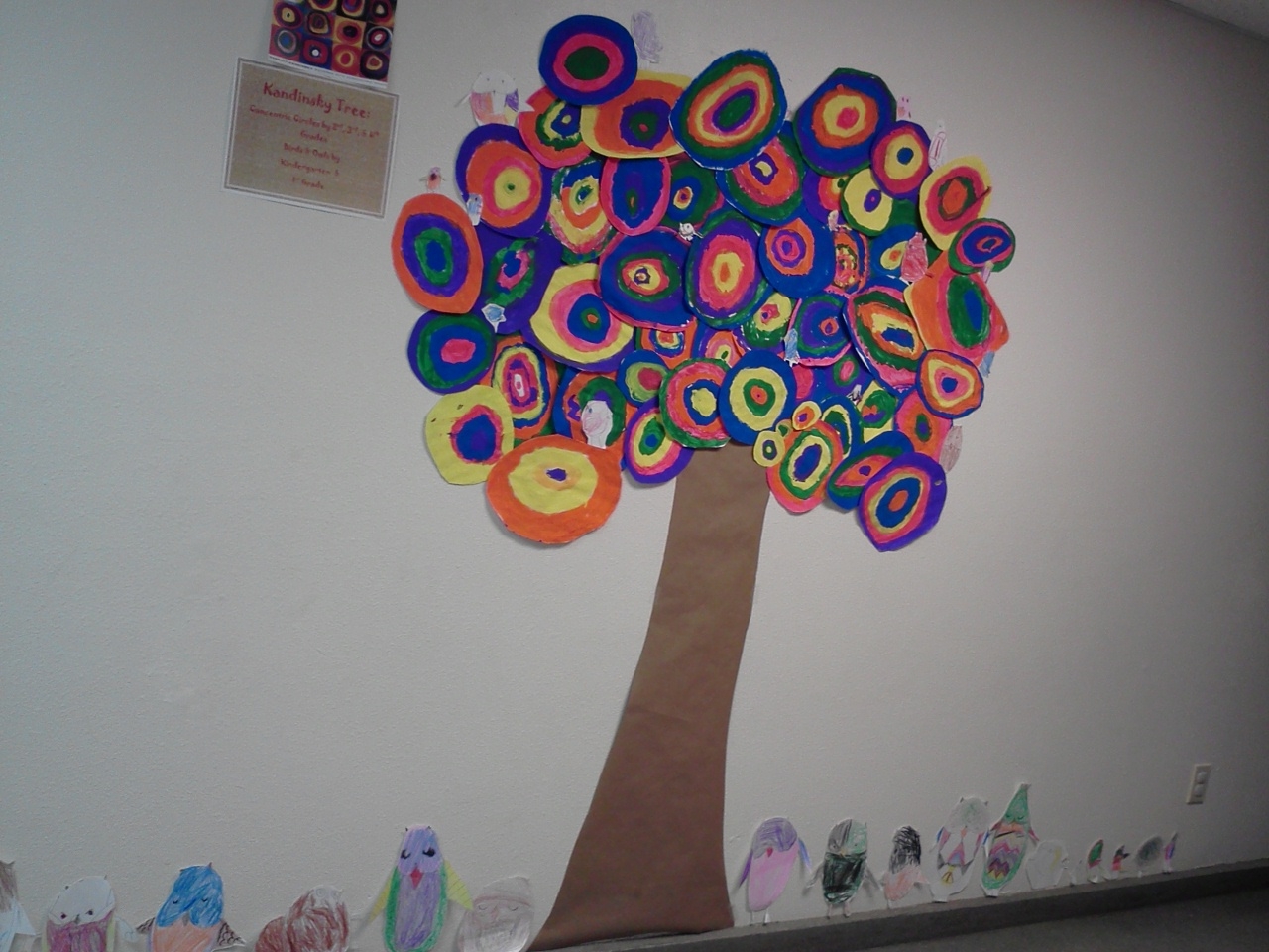 Kandinsky-Inspired Tree Display | The Art Teacher Lady