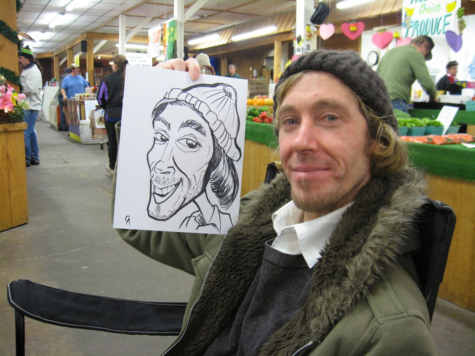 Cartoon Christine Caricatures!: First Live Caricatures at Sunbury ...