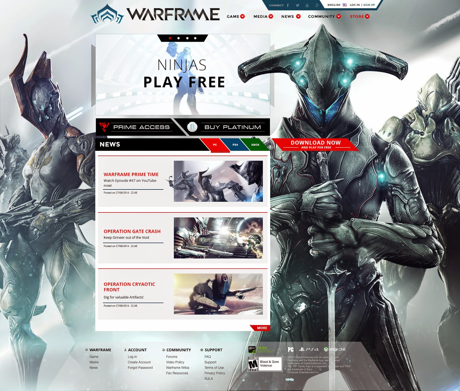 Undead Corporation: Remasterizacion del Website y Launcher de Warframe