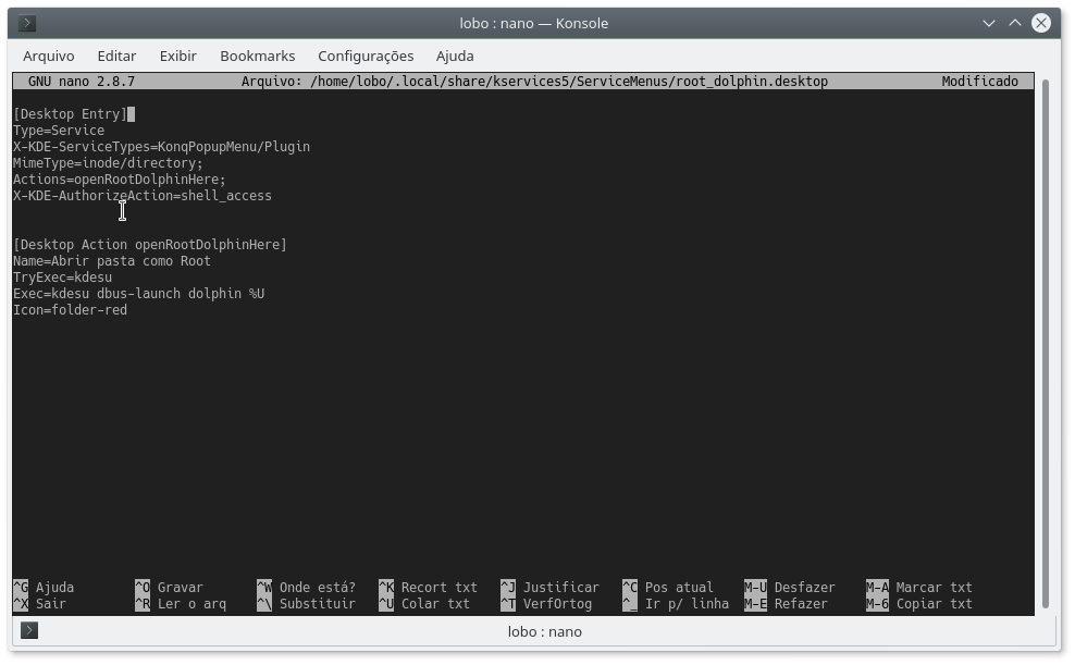 Dolphin como root não exibe ícones, para Debian, Ubuntu e derivados