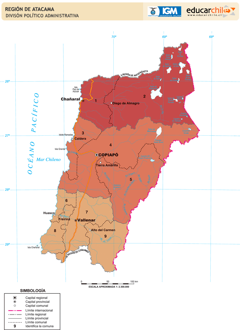 Geografía Turística: Región de Atacama