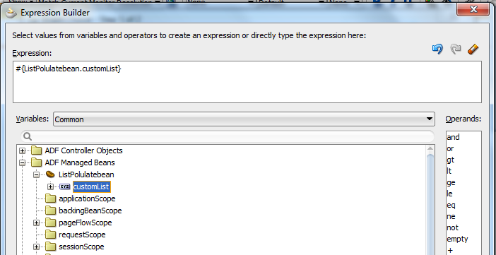 Oracle Technologies Stack Programmatically Populate Values In A Af Selectonechoice Component In Adf