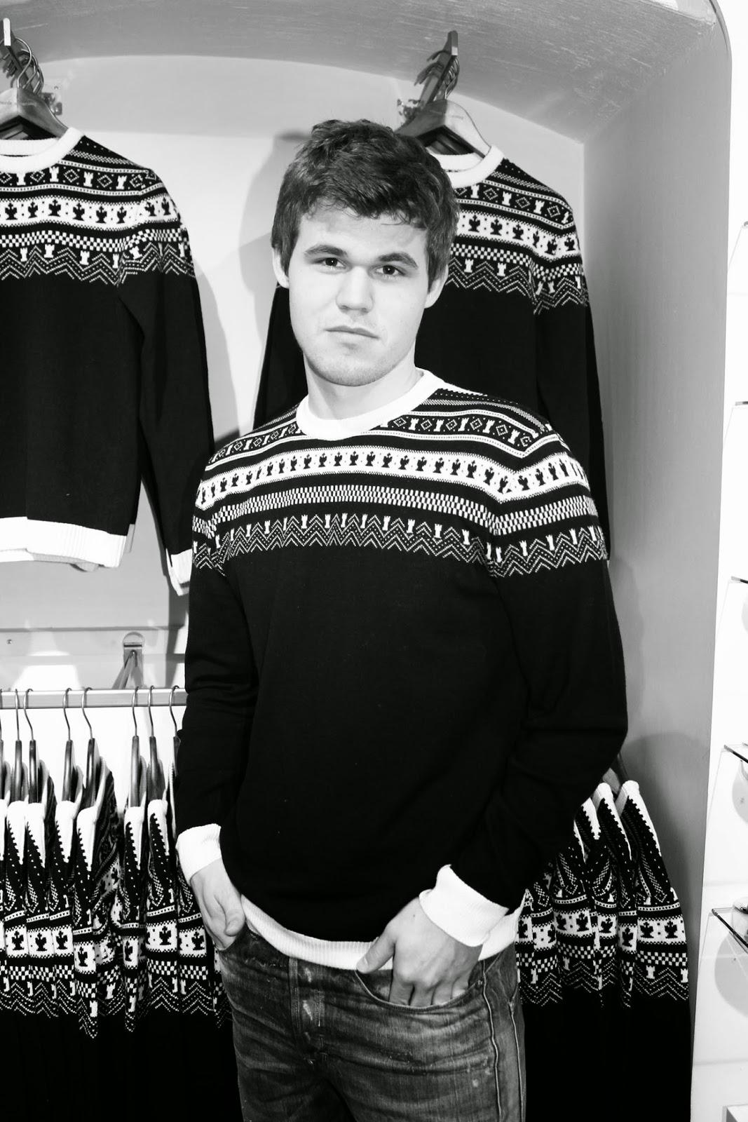 FASHION IN OSLO: The Magnus sweater: Chess on your chest