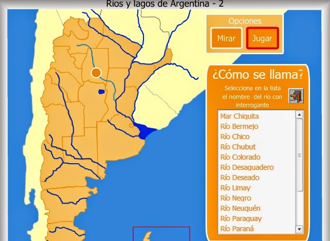 Rincón de las Ciencias Sociales: Para jugar y conocer ríos de Argentina