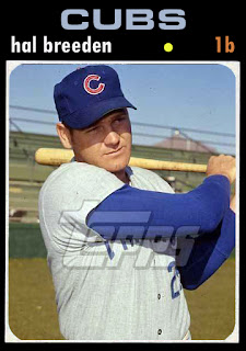 1971 Baseball Card Update: 1971 Chicago Cubs (3rd T): 83-79, .512, 14GB