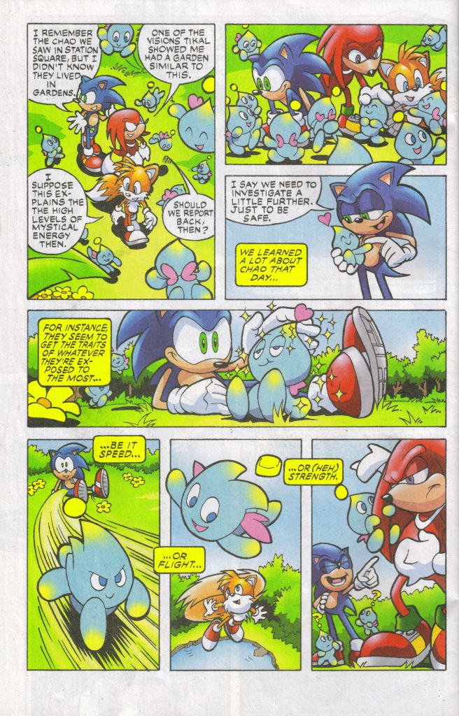 Sonic and Amy taking care of Chao's by HRR-ArTss on DeviantArt