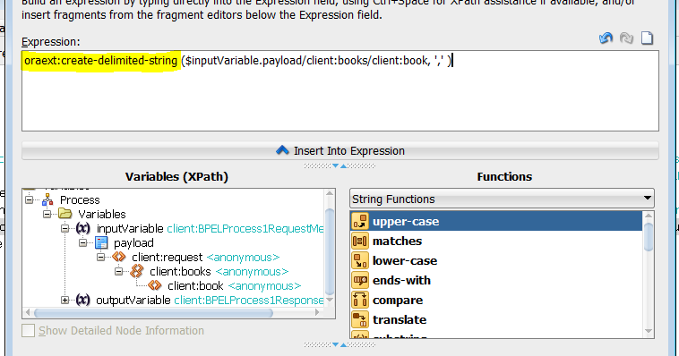 How to create delimited string from node set